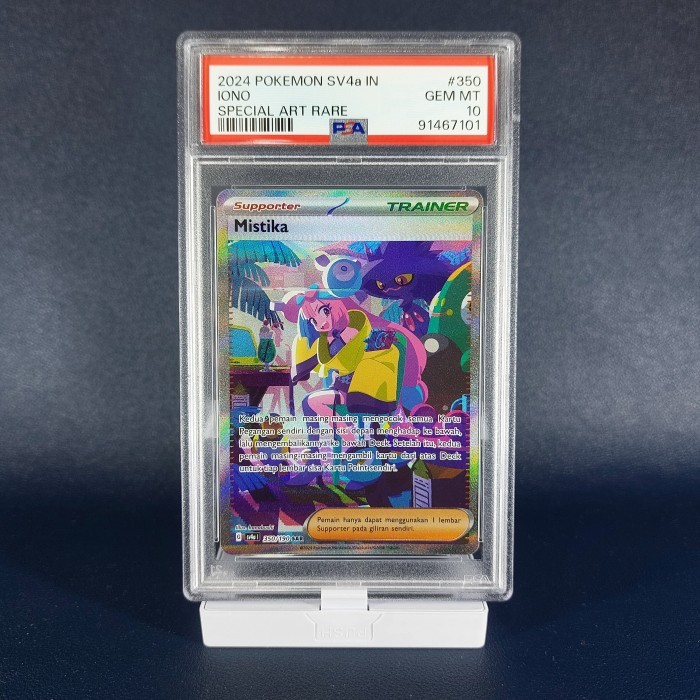 Mistika SAR PSA 10 350/190 pokemon Indonesia iono | Shopee Malaysia