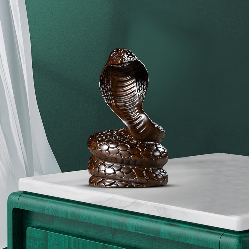 Wooden Snake Figurine Unique Snake Collectible 2025 Chinese New Year ...