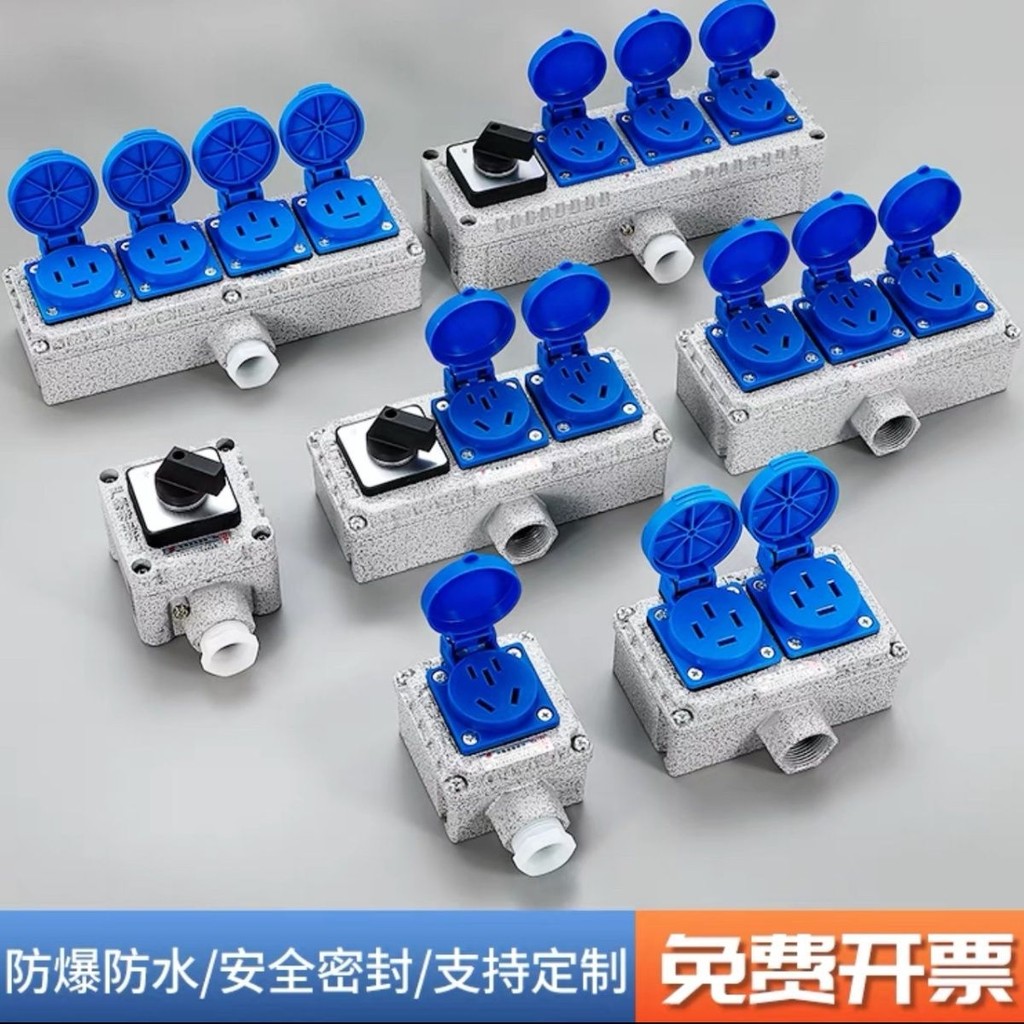 Explosion-proof Switch Socket 220V Five-Hole Surface Mount Concealed ...