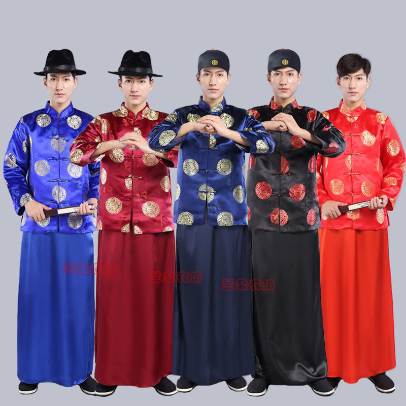 Landlord Costume Financial Lord Coat Republic of China Master Ancient ...