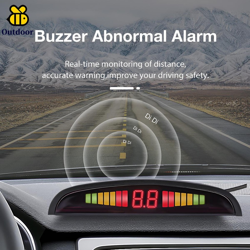 Parking Sensor Kit Reverse Radar System Reusable Auto Car Parking Radar ...