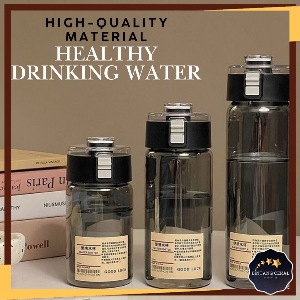 BC Water Bottle Leak Proof Non Toxic Plastic 350ml 550ml 800ml Portable ...