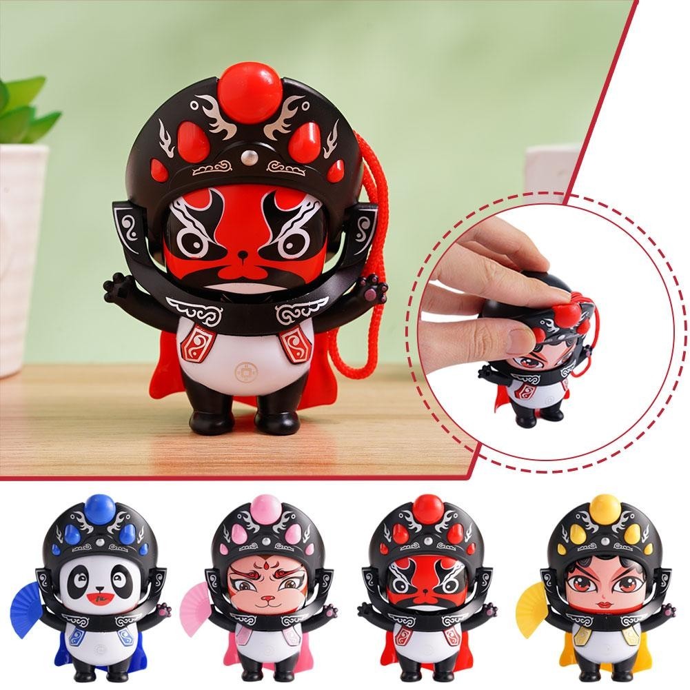 Sichuan Opera face-changing panda doll Labubu face-changing doll push ...