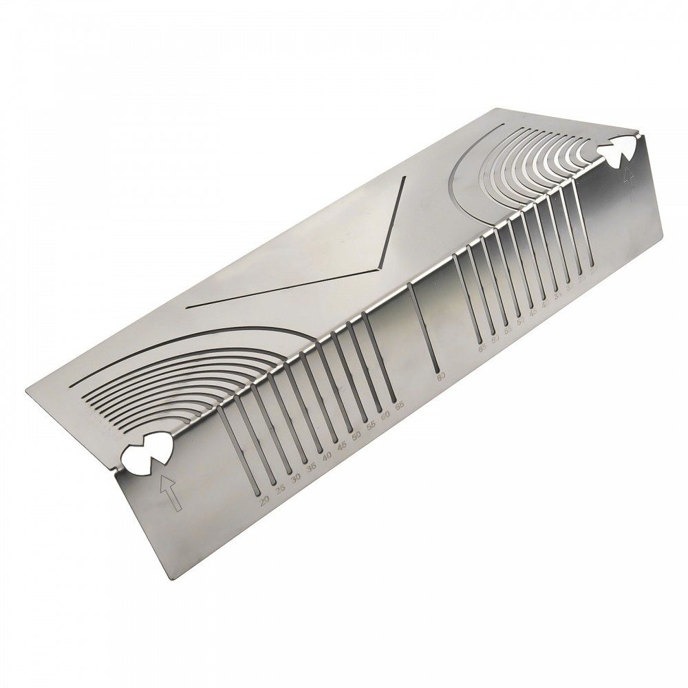 【DOLL】Two Way Drawing Ruler for Square Tube Rounded Corners and Right ...