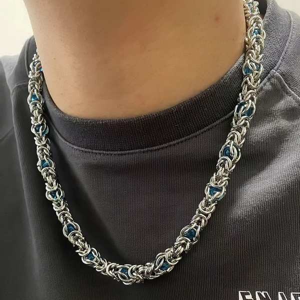rantai rantai leher lelaki Kalung jahitan nilam jenama bergaya Amerika ...