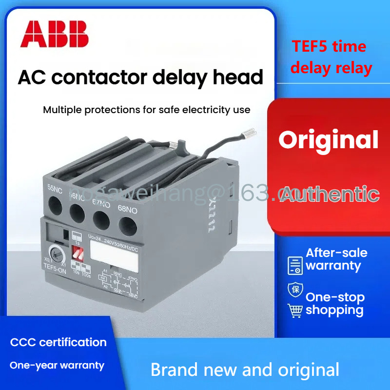 ABB Power-on delay head TEF5-OFF Contactor timer module TEF5-ON Power ...