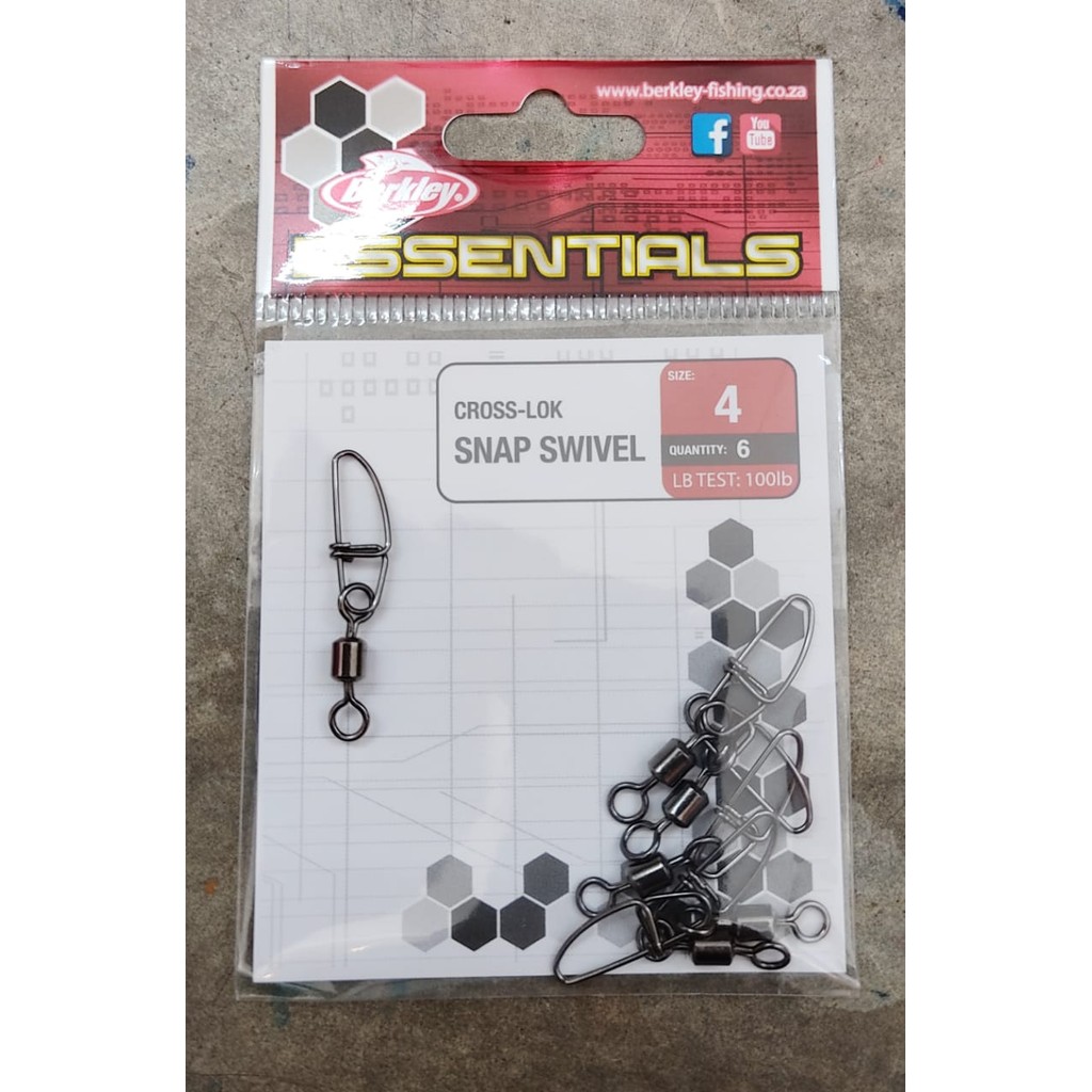 BERKLEY ESSENTIAL CROSS-LOK SNAP SWIVEL | Shopee Malaysia
