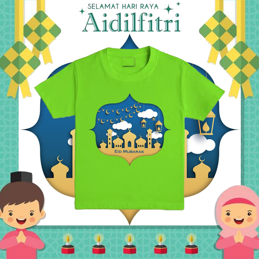 2025 Hari Raya Baju Kids Hari Raya Aidilfitri Tshirt Baju Raya Kanak ...