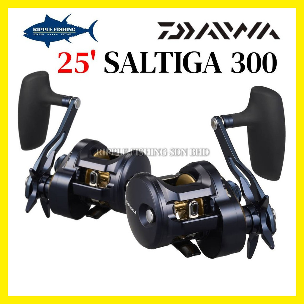 25 DAIWA Fishing reel SALTIGA 300/300L/300H/300HL Reel with 1 Year Local Warranty Daiwa Outdoor ...