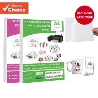 Waterslide Decal Paper 10 Pcs Diy Design Cup Water Transfer Paper ...