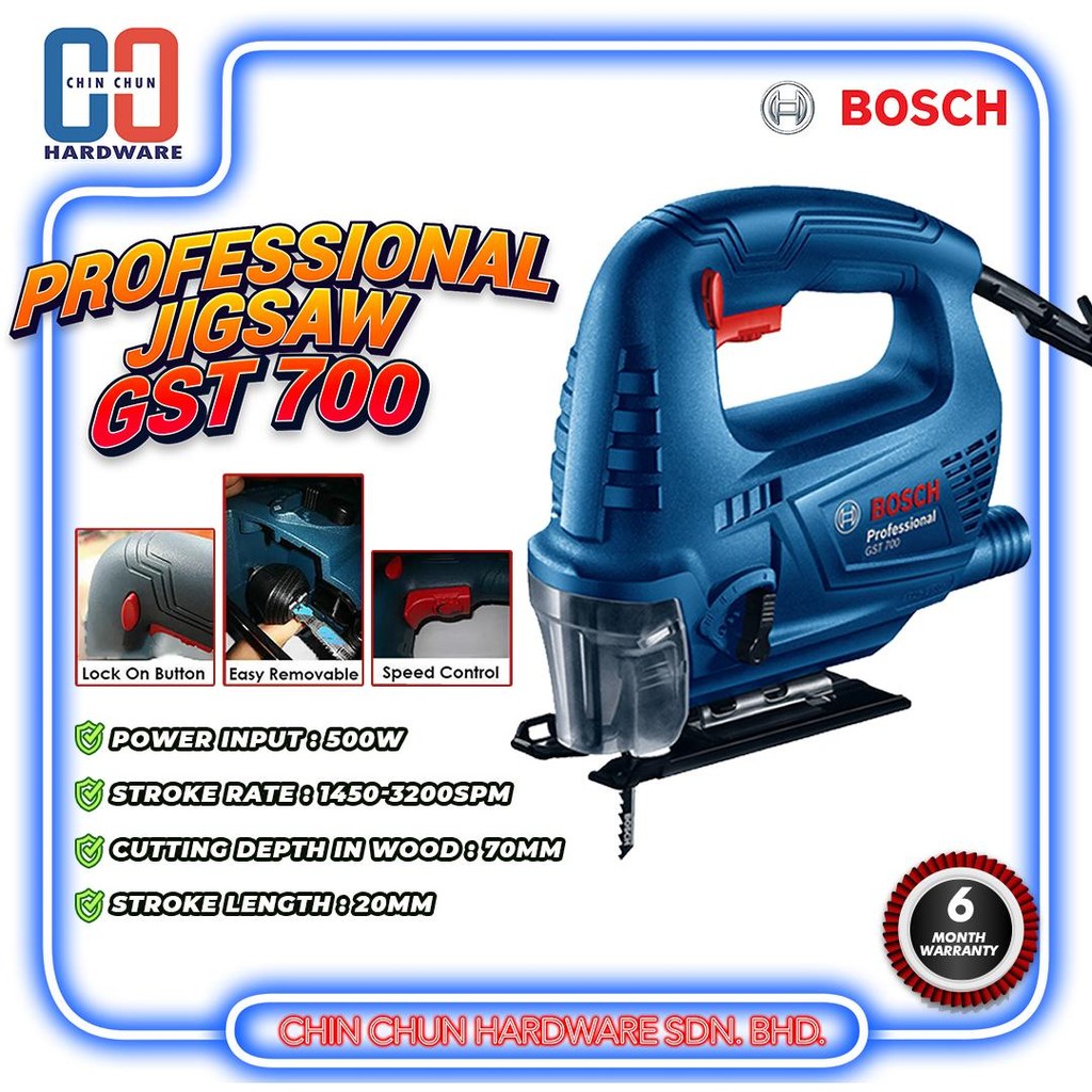 BOSCH JIGSAW GST 700 - (12MONTH WARRANTY) | Shopee Malaysia