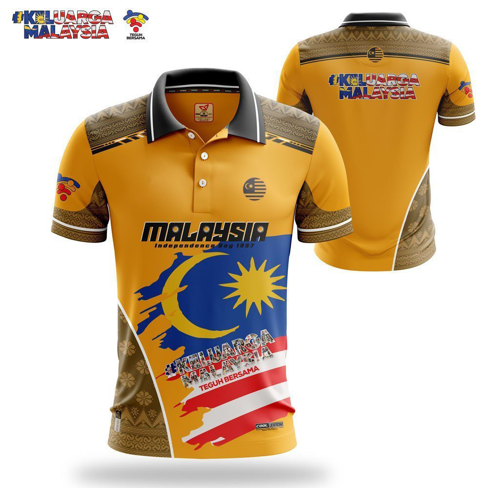 FREE CUSTOMeformed Name merdeka 67 FLAG 3D ALL PRINT POLO SHIRT ...