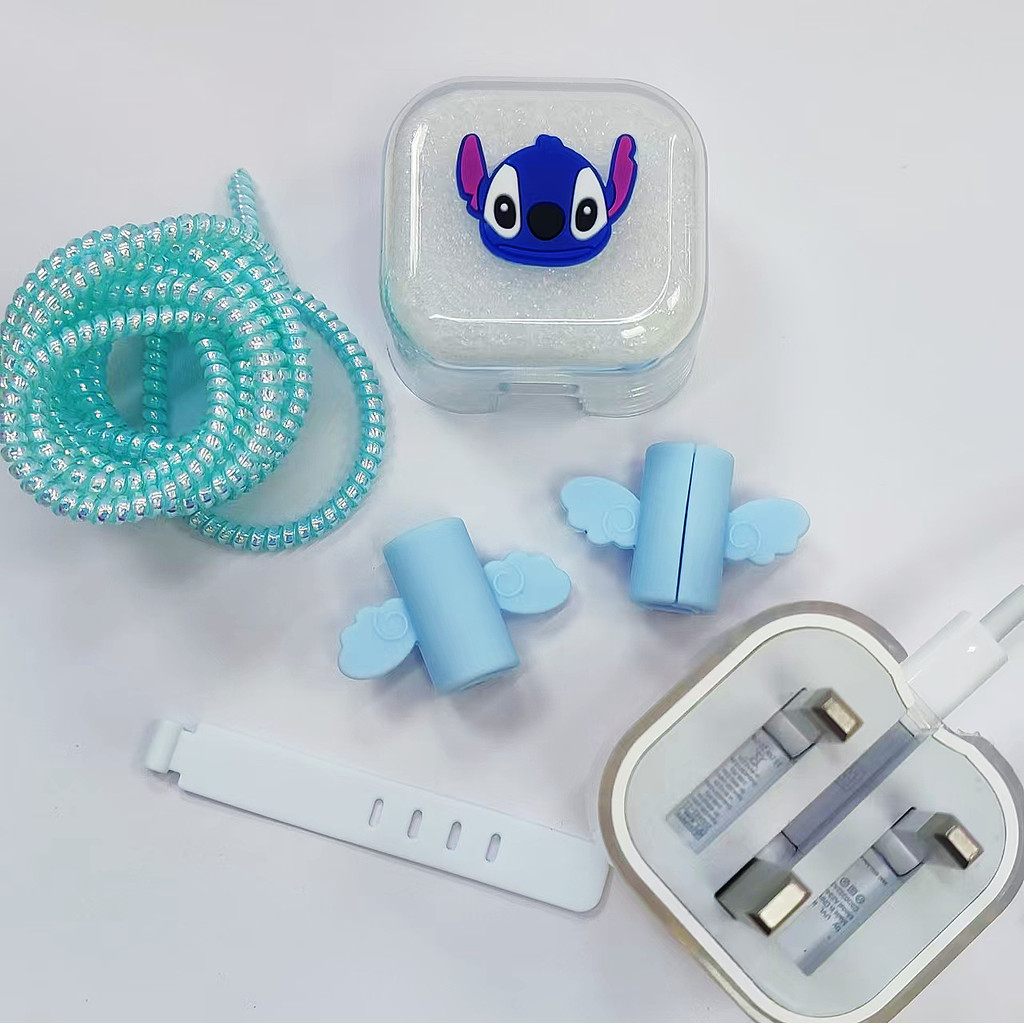 Stitch for iPhone 16 pro max charger cover 20W A2344 UK 3-pin folding ...