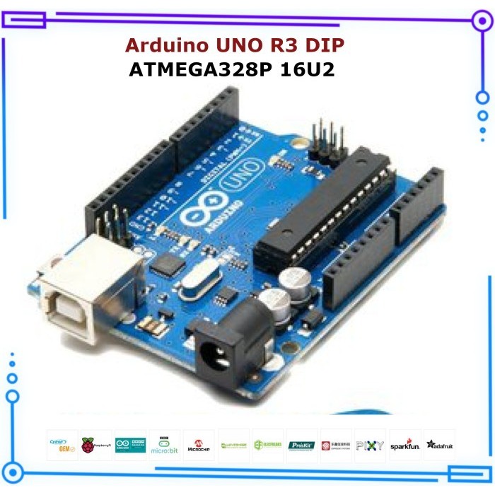 Gb99 Arduino UNO R3 ATMEGA328P DIP ATMEGA 16U2 Compatible | Shopee Malaysia