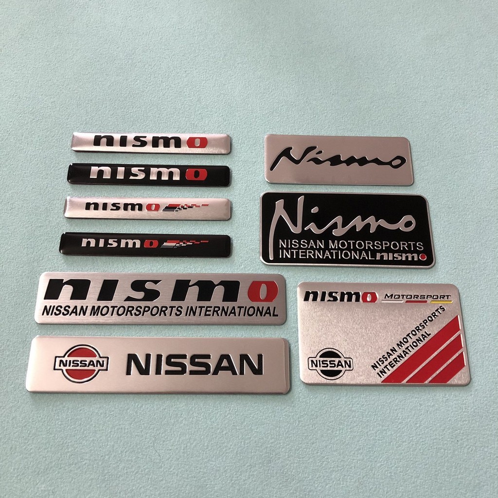 Nismo car sticker Nissan modified metal car sticker steering wheel ...