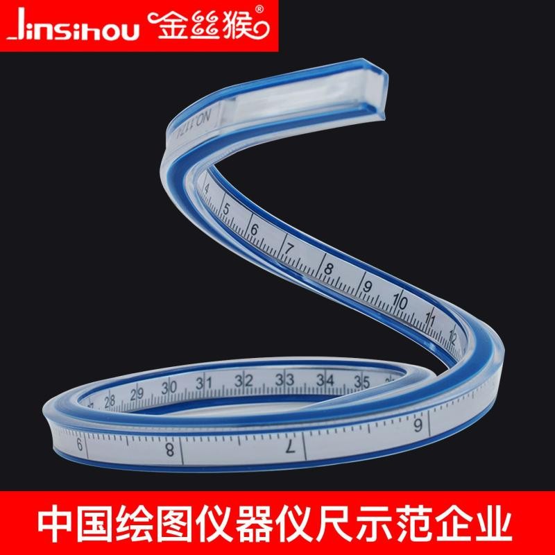 Snake Ruler Art Students Dedicated Arc Angle Line Drawing Ruler Any ...