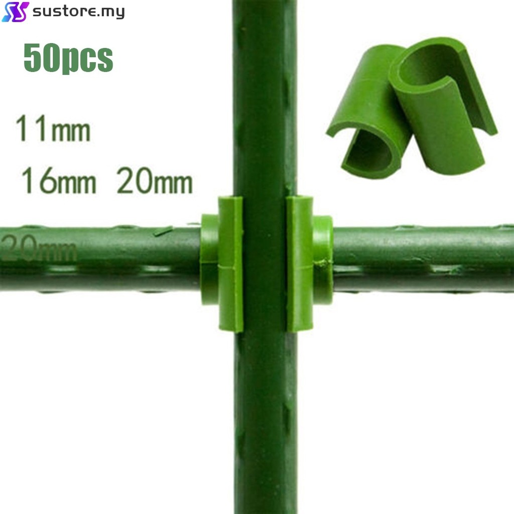 [Super] 50pcs Plant Trellis Connector Clip Stake Clips For Fixed Garden ...