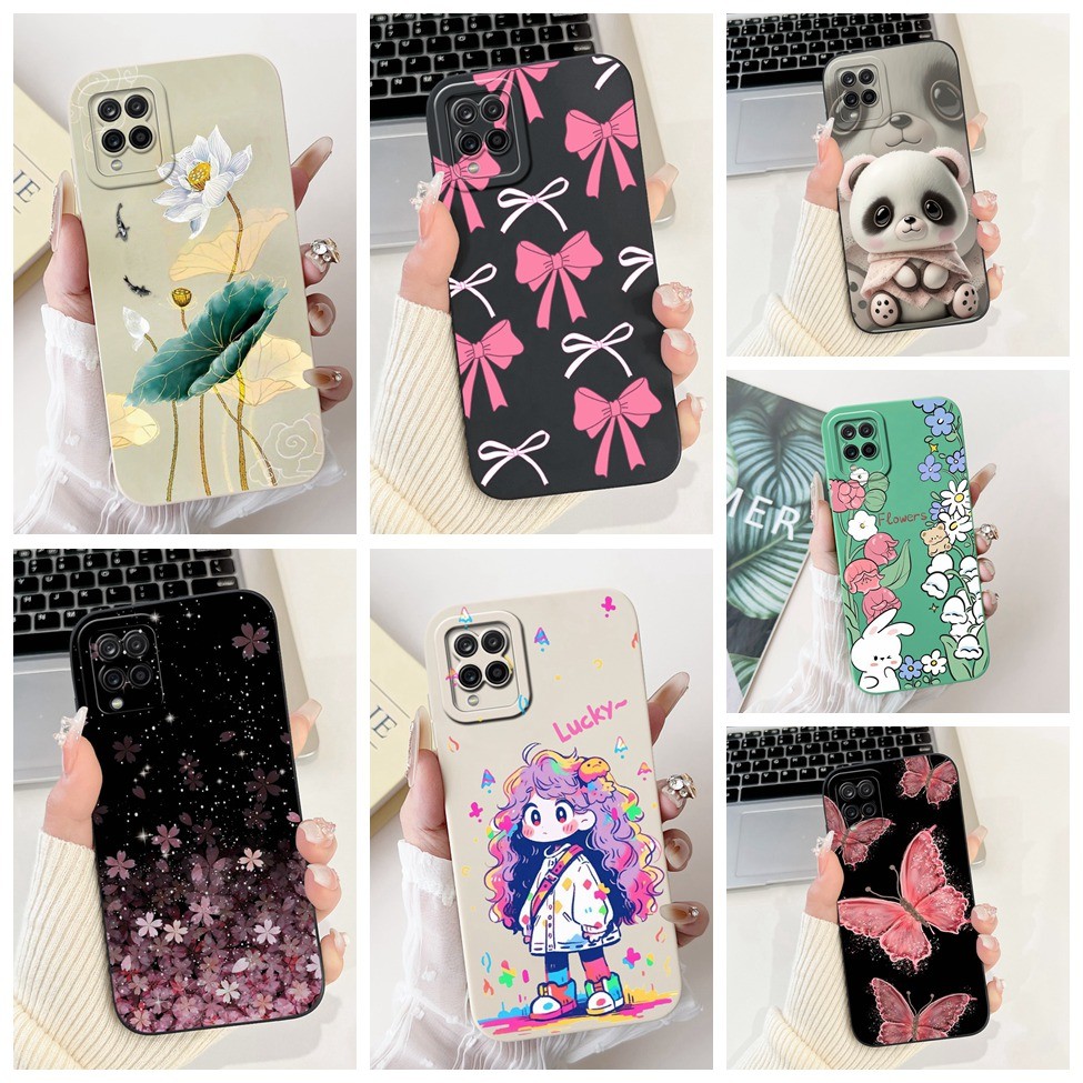 For Samsung A12 M12 F12 Phone Case A125F M127F F127F Cover For Samsung ...