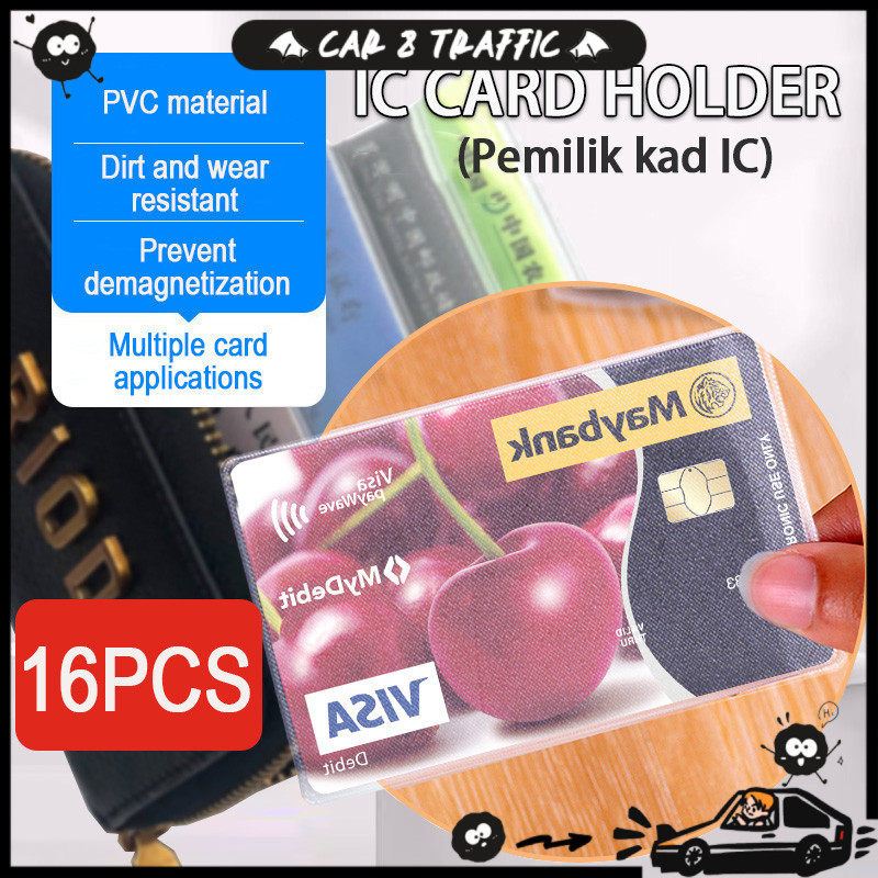 MY 14/16PCS Transparent ID Card Cover IC Bank Card Holder Photocard ...