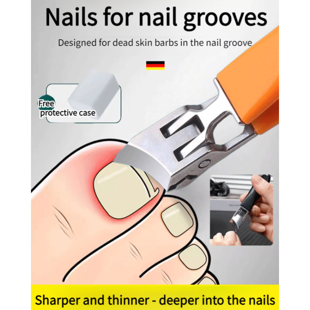 🔥Sharper/Thinner🔥Special Large Oblique Anti-Splash Nail Clippers For ...