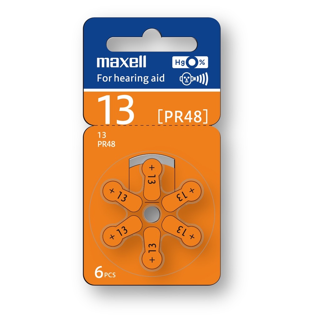 6PCS MAXELL PR48 (13) Hearing Aid Battery - Japan | Shopee Malaysia