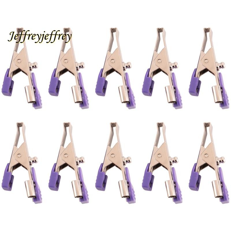 10Pcs Reusable ECG/EKG Alligator Clip Electrodes for Animals, Pets ...