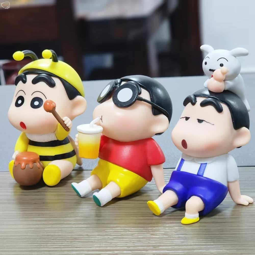 MXBEAUTY Crayon Shin-Chan Anime Figure, Cos Bee PVC Doll Crayon Shin ...