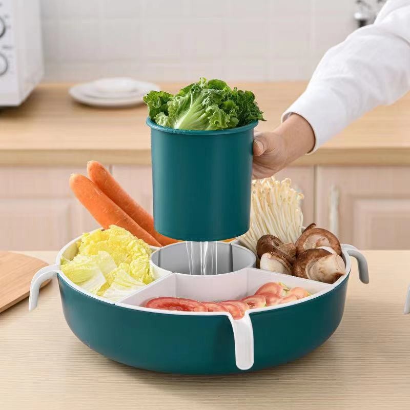 Separate Vegetable Compartments And Vegetables 5-Compartment Food ...