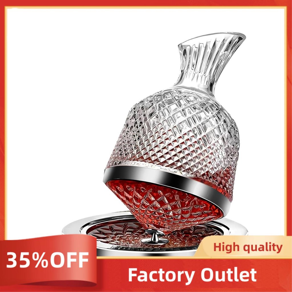 Red Wine Decanter 50oz/1500ml, Wine Carafe Decanter Made of Lead-Free ...