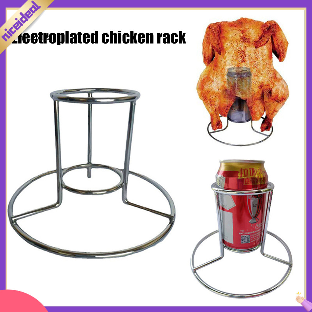 {N6}Beer Can Chicken Holder Stand Stainless Steel Roast Chicken Rack ...