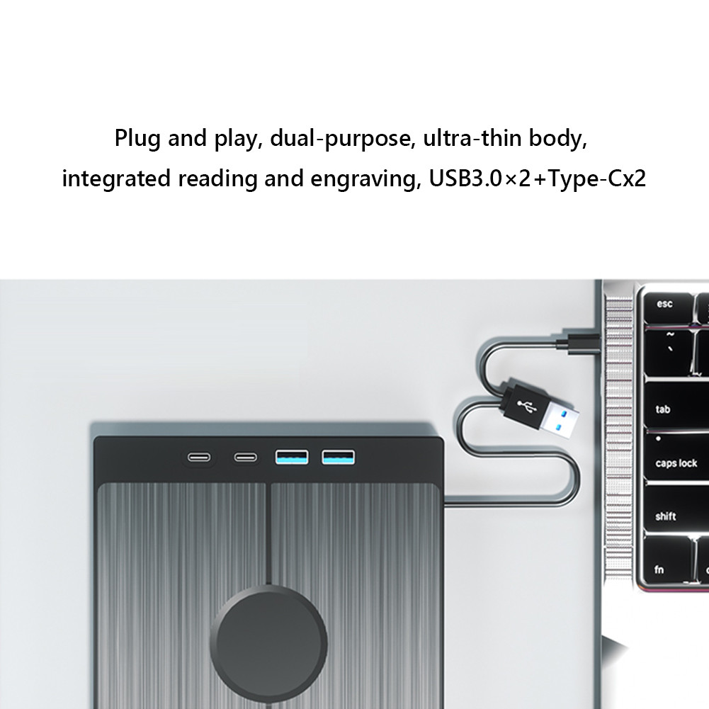 7 in 1 External CD/DVD Drive CD/DVD Disk Drive Player Burner Reader ...