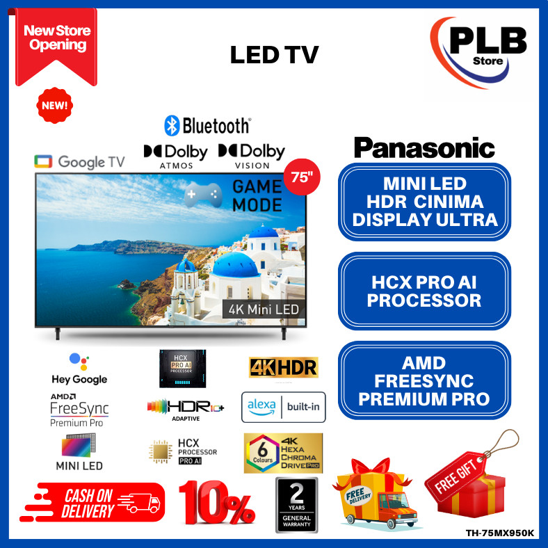 PANASONIC ANDROID LED 4K TV 75 INCH ( TH-75MX950K ) (FULL ARRAY LED ...