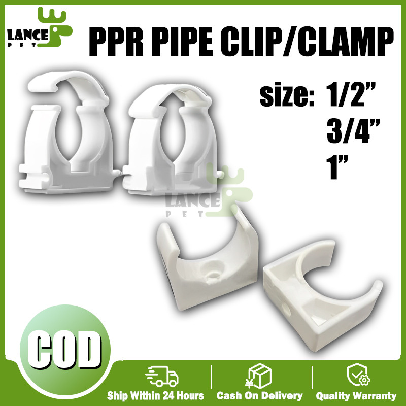 PPR Fittings PVC Clamp Pipe Clip Pipe With Lock Without Lock Sizes 1/2 ...