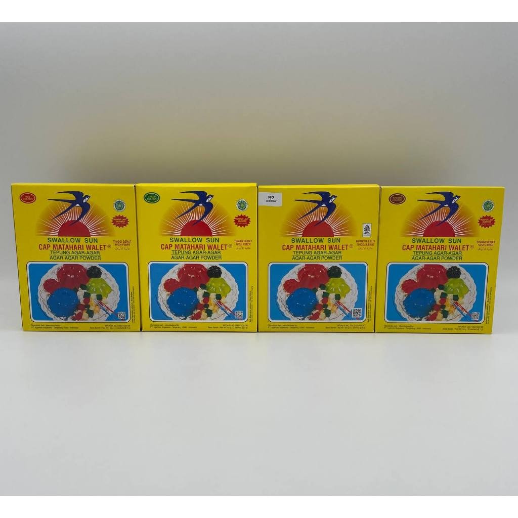 AGAR AGAR POWDER SWALLOW SUN CAP MATAHARI WALET 1BOX ISI 12 SACHET@7GM ...