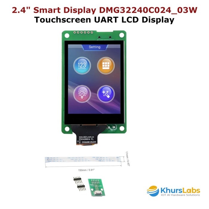 Gb99 DWIN 2.4" Inch Smart Display TTL UART DMG32240C024_03W HMI ...