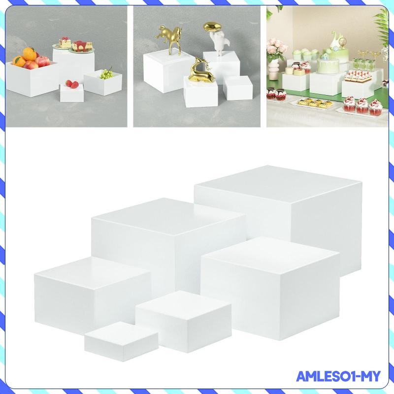 [AmlesoaeMY] 6 Pieces Buffet Riser Cube Display Nesting Food Riser ...
