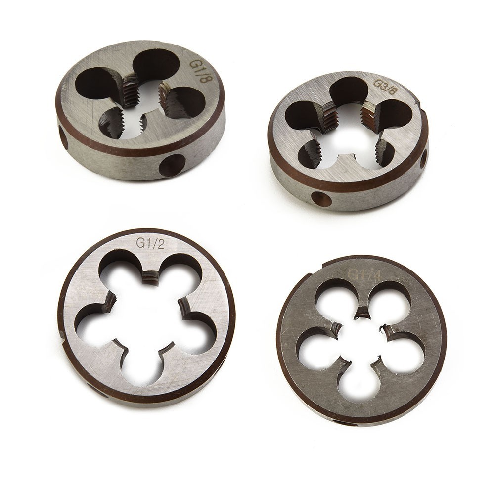 [LUMY] High Duty Pipe Thread Round Dies for BSP 1/8 1/4 3/8 1/2 3/4 HSS ...