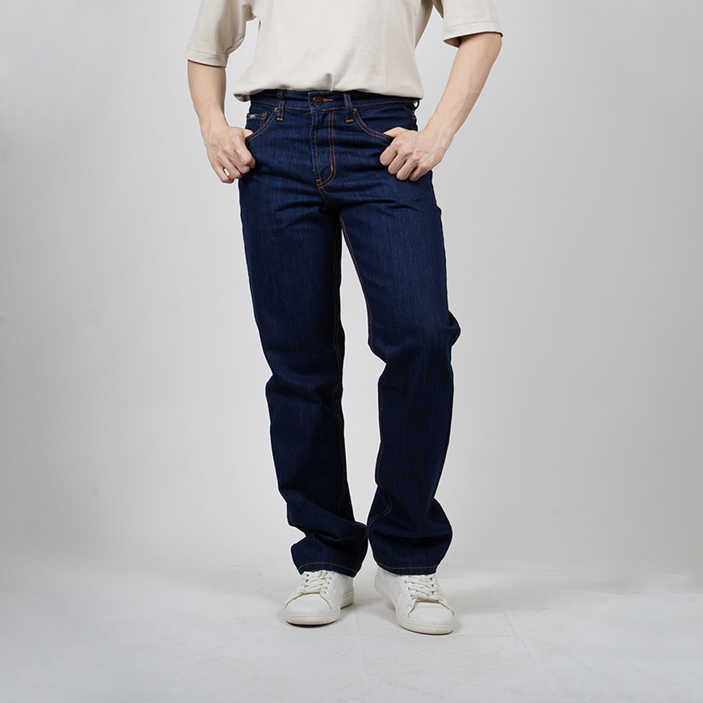 Dapper | Straight Cut Blue Jeans - J11557 | Shopee Malaysia