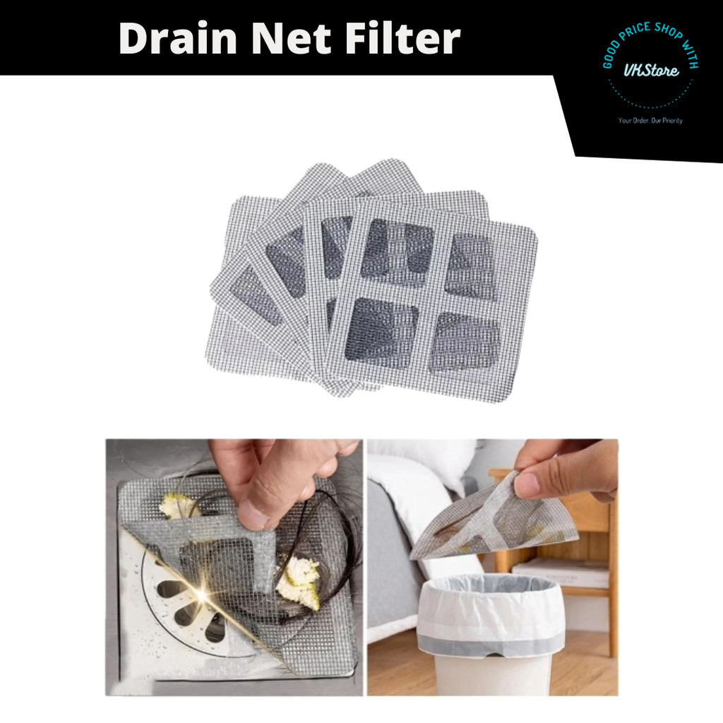 10Pcs Disposable Floor Drain Sticker Drain Filter net sewer filter ...