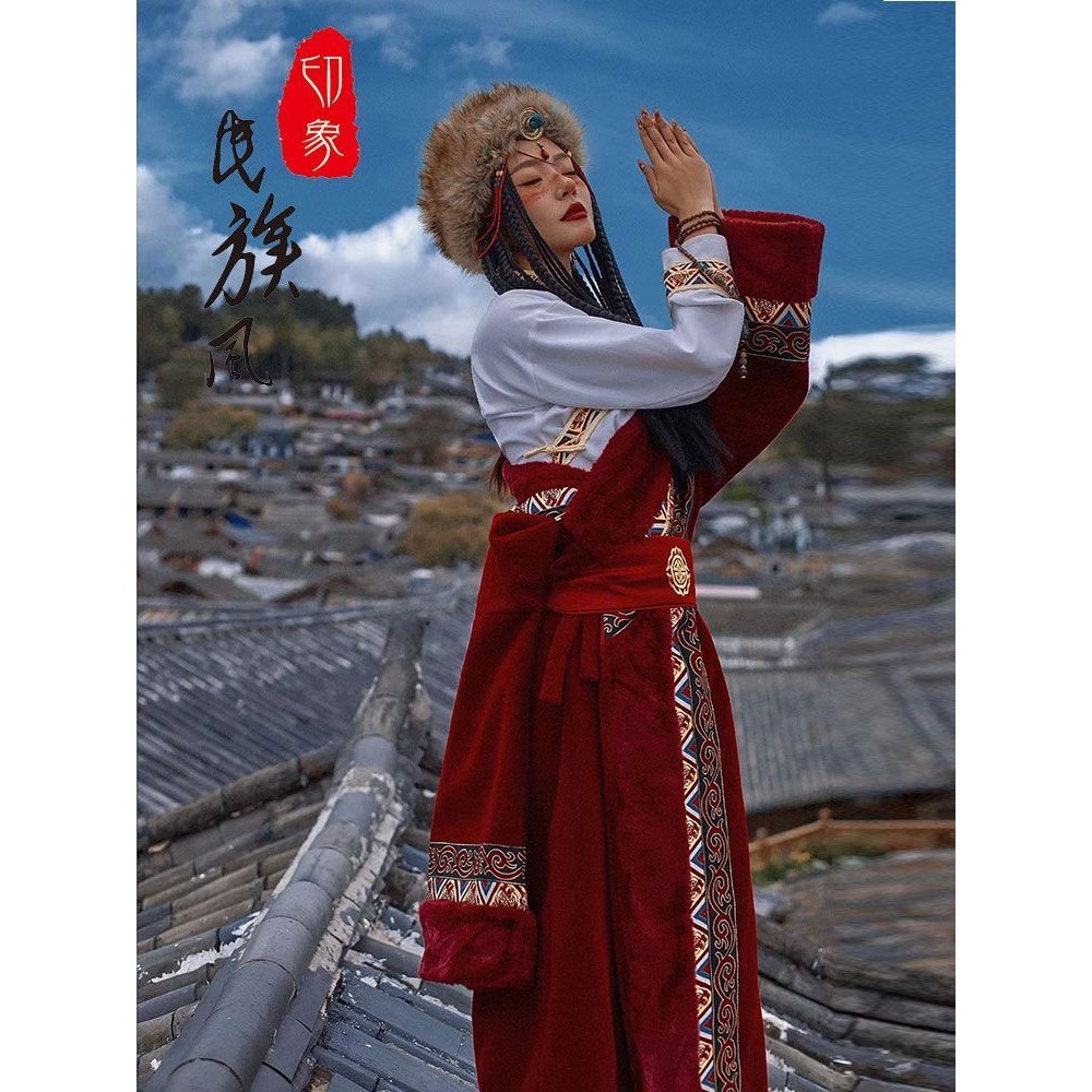 Tibetan robes, ethnic minority Tibetan clothing photos, Tibetan dances ...