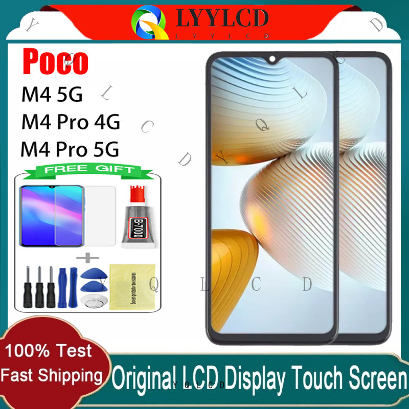 Original OLED Poco M4 5G Poco M4 Pro 4G Poco M4 Pro 5G LCD Display ...