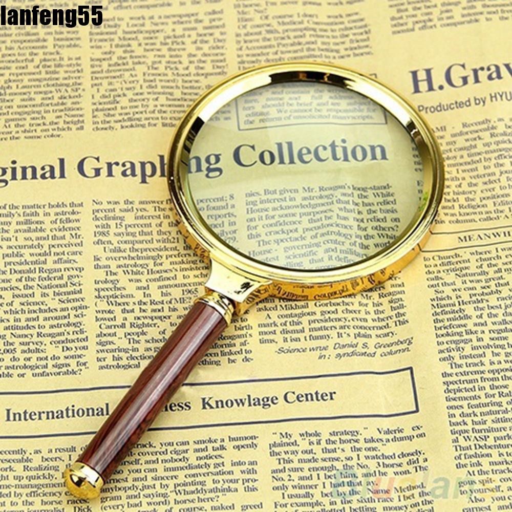 LANFENG Magnifying Glass 10X Reading Book Easy To Use Science Tool 60mm ...