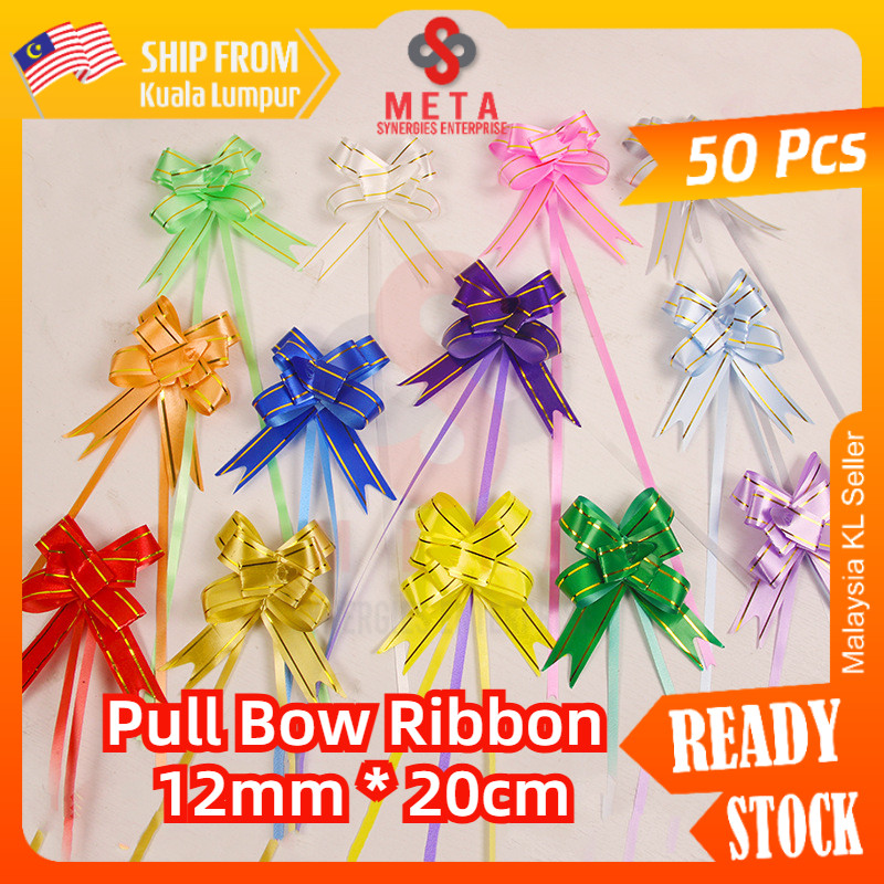 [10/50pcs] Pull Ribbon Riben Reben Ribben Satin Gift Flower Bouquet ...