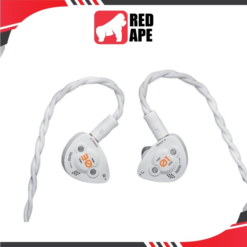 Dunu DK3001BD In-Ear Monitors: Hybrid 1 Dynamic + 4 BA + 4 Planar Drivers, Zirconium-Ceramic ...