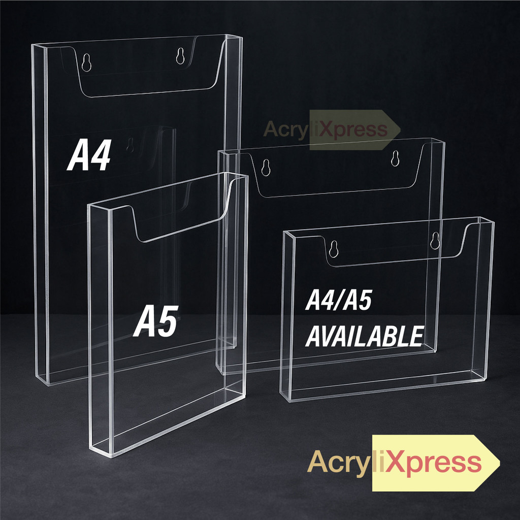 Acrylic A4/A5/A6 Hanging Wall Mounted Document /Clipboard /File ...