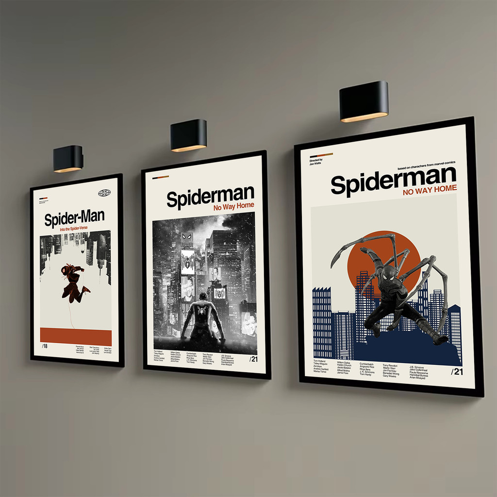 Spiderman medieval art Disney vintage movie poster superhero art print ...