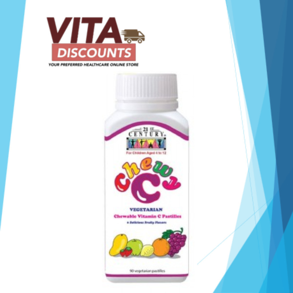 21ST CENTURY CHEWY C VEGETARIAN CHEWABLE VITAMIN C VPASTILLES 45S / 90S ...