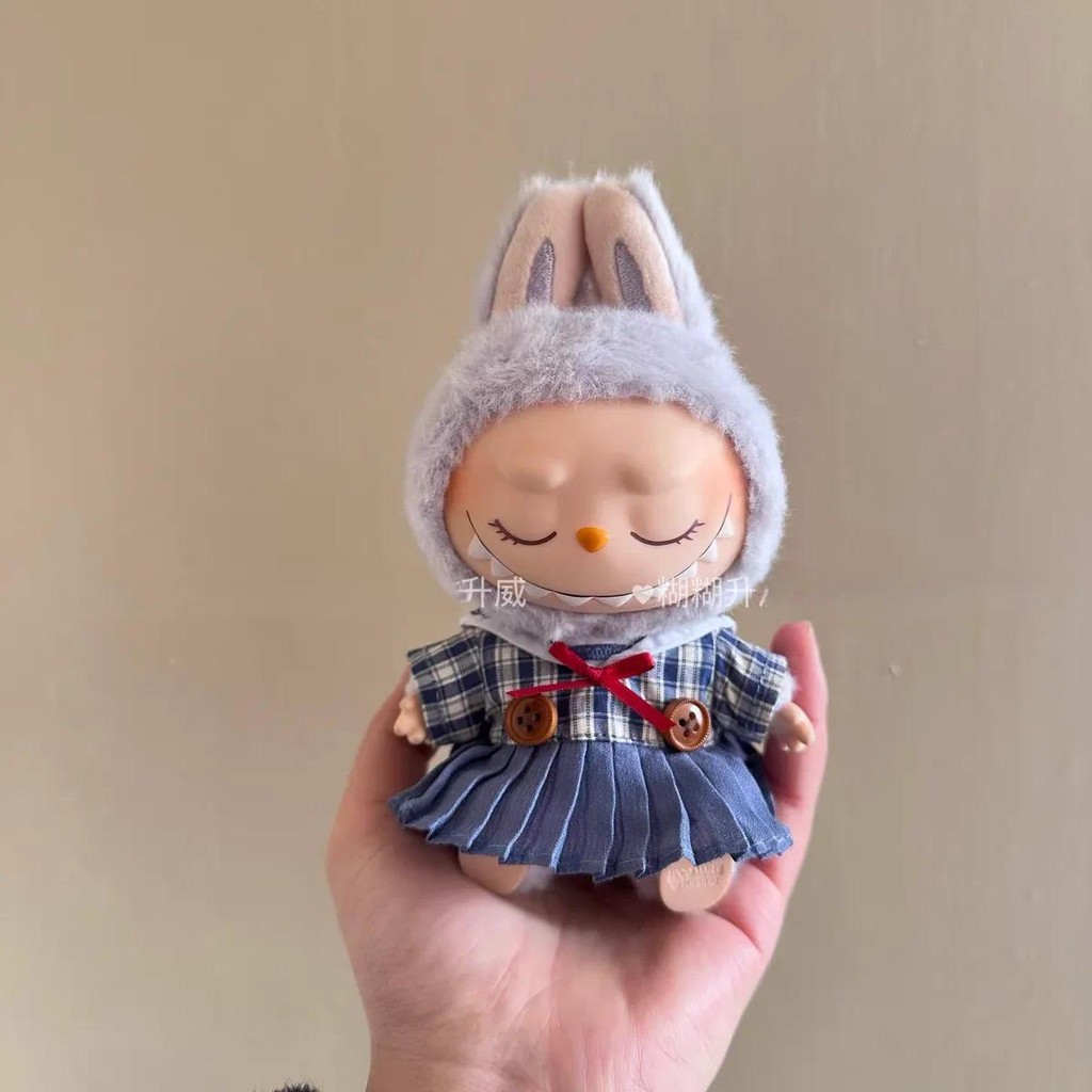 Ropa Labubu For 15cm Labubu Clothes Fake two striped shirts Reflective ...