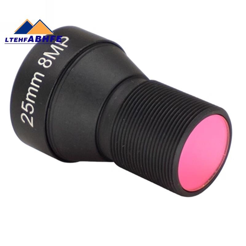 HD 4K 8MP CCTV Lens 25MM M12 Mount Low Distortion Aperture F1.6 Format ...
