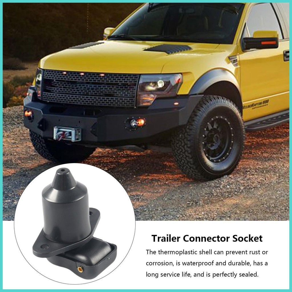 Trailer Connector Socket 12V Vehicle Socket Vehicle Socket 3 Pin Car ...